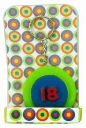 TARGET HAPPY 18TH KEY RING