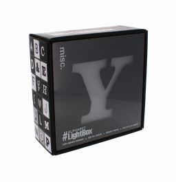 ALPHABET LIGHT UP BOX LETTER Y