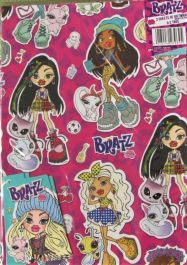 Wholesale Bratz Gift Wrapping Papers & Tags - Pack of 2 - 50cm X 69.5cm ...