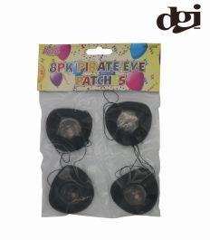 8 PACK PIRATE EYE PATCHES