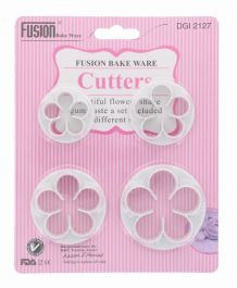 GUM PASTE FLOWER CUTTERS, 4PCS