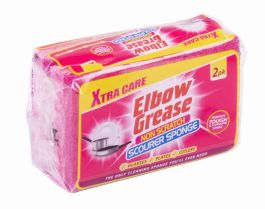 ELBOW GREASE NON SCRATCH SCOURER SPONGE - PACK OF 2
