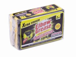 ELBOW GREASE HEAVY DUTY SCOURER SPONGE - PACK OF 2