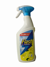 FLASH ALL PURPOSE SPRAY - CRISP LEMON - 469ML - PRICE MARKED £1.59