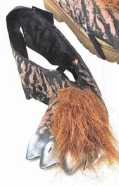 Wholesale Werewolf Fur Feet For Halloween - 1 Pair - UK Pound Shop ...