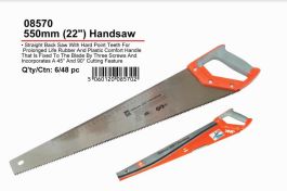 Wholesale JAK Heavy Duty 22" Straight Back Handsaw with Rubber/Plastic ...