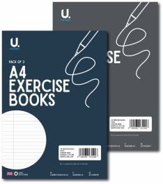 A4 LINED EXERCISE BOOK - PACK OF 3