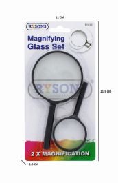 2 PC MAGNIFYING GLASS