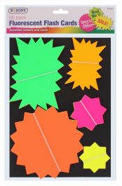 50PACK FLUORESCENT FLASH CARDS