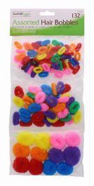 HAIR BOBBLES 132 PCS