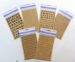 MINI KRAFT LETTERS&NUMBERS