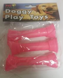 Wholesale Plastic Toy Dog Bones - Pack Of 3 - Colours May Vary - UK ...